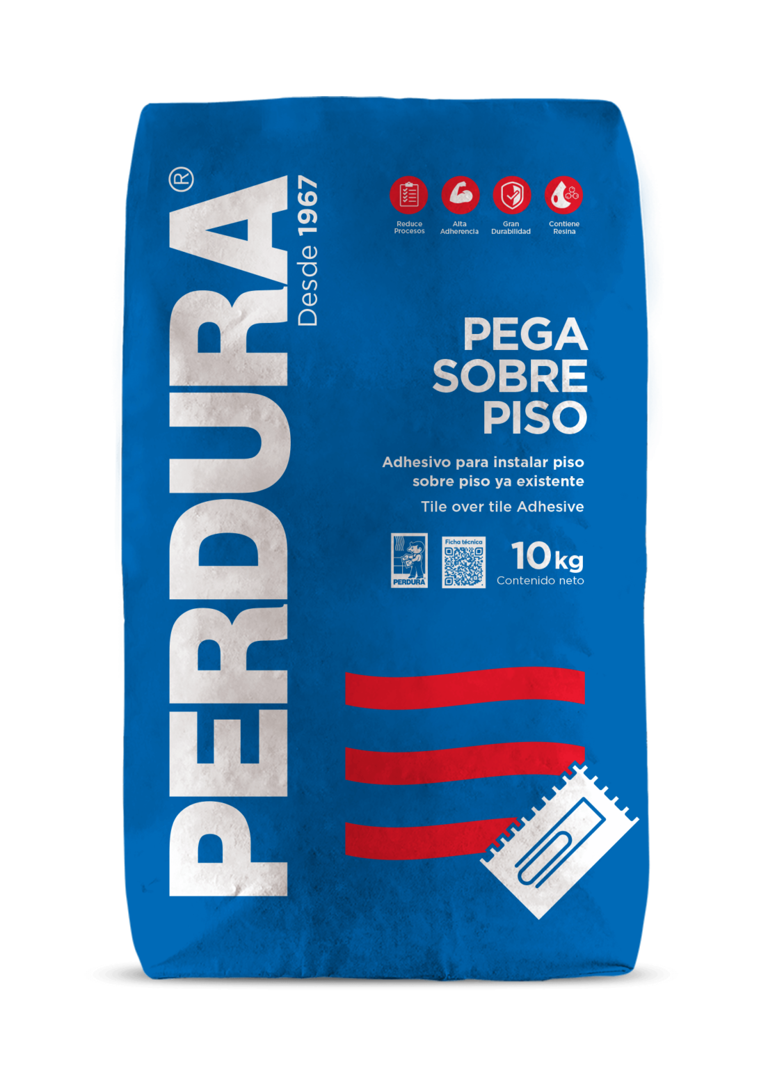 Pega Sobre Piso Gris 10Kg - Materiales Jalisco
