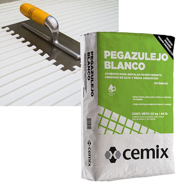 Pegazulejo Blanco 20 Kg - Materiales Jalisco